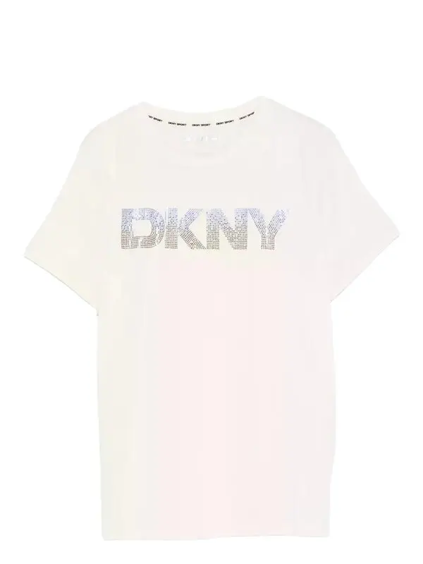 Dkny Ombre Rhinestone T-shirt - Neutrals