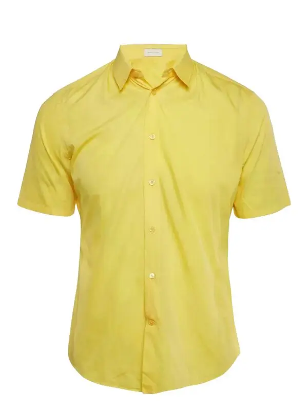 Balenciaga Cotton Collar Shirt - Yellow