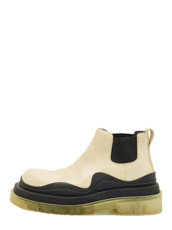 Bottega Veneta Leather Panel Boots - Neutrals