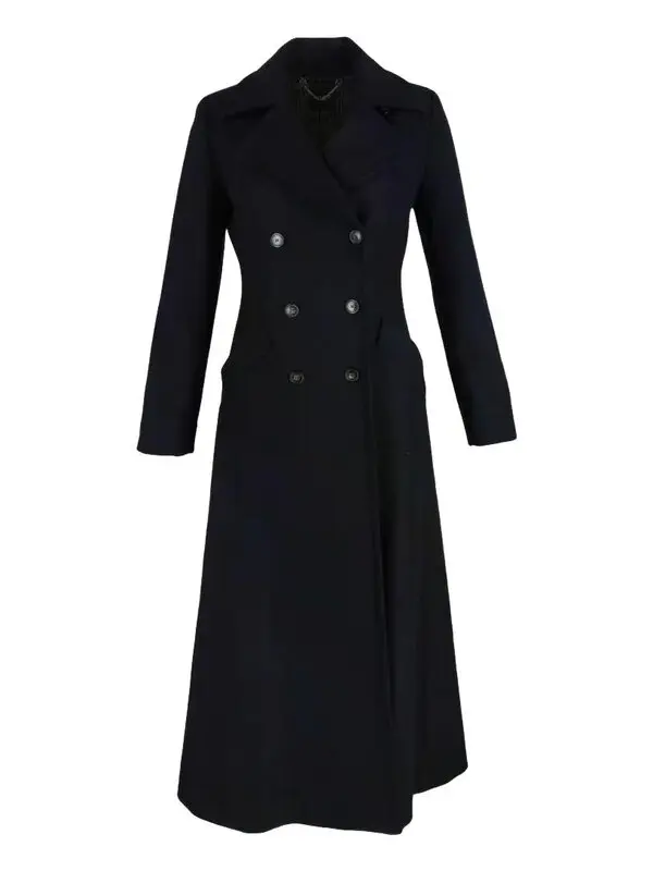 Max Mara Double-breasted Flare Coat - Blue