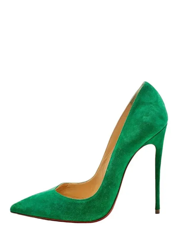 CHRISTIAN LOUBOUTIN So Kate Suede Pumps - Green