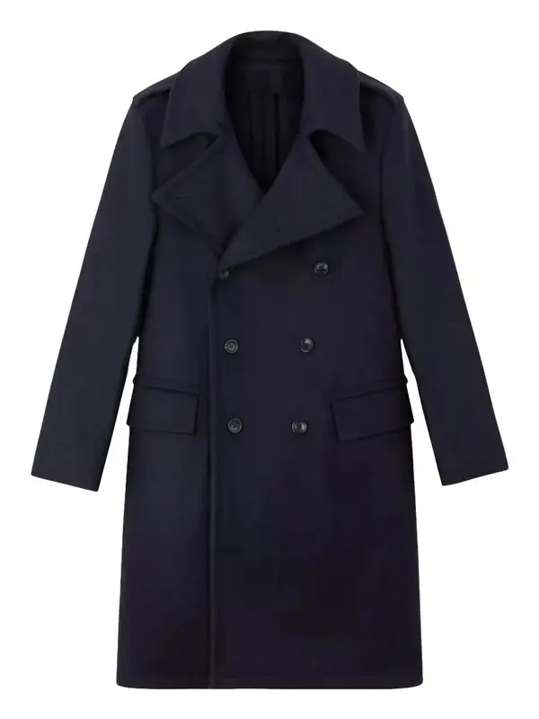 FORTELA Winston Double-breasted Coat - Blue