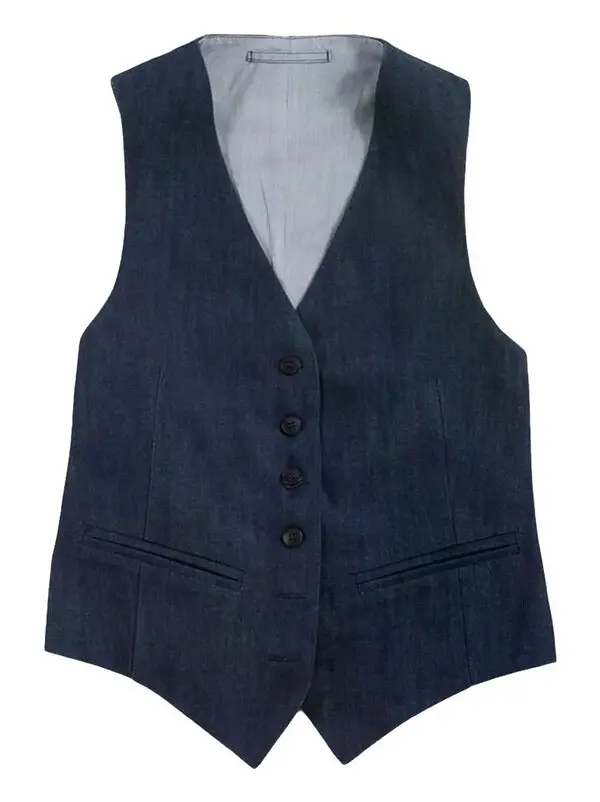 FORTELA Debby Denim Gilet - Blue