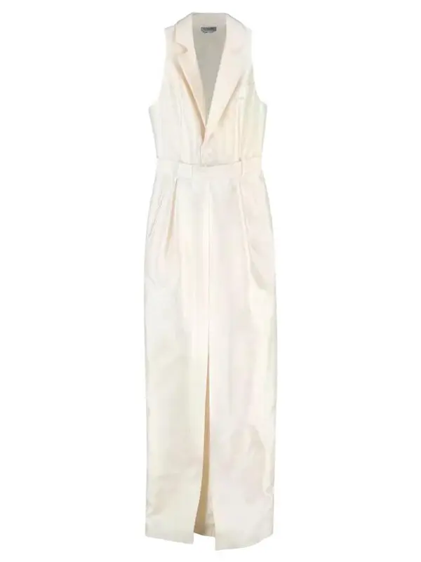 Gabriela Hearst V-neck Maxi Dress - Neutrals