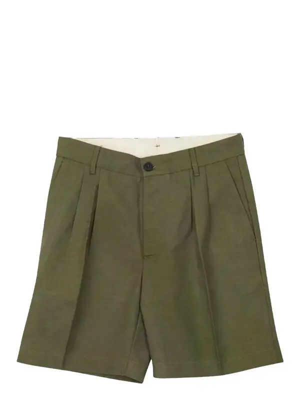 FORTELA Cotton Bermuda Shorts - Green