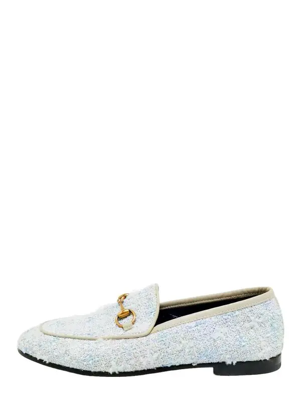 Gucci Tweed Horsebit Loafers - Blue