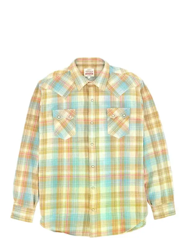 FORTELA Josh Checked Shirt - Yellow