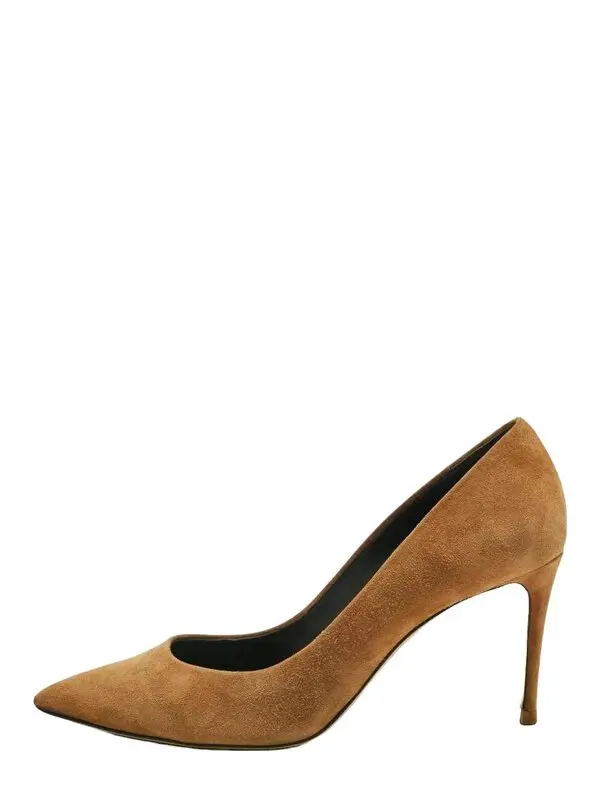 Casadei Suede Stiletto Pumps - Brown
