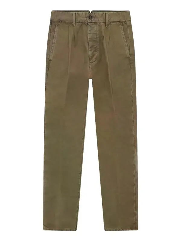 FORTELA Double-pleat Trousers - Brown
