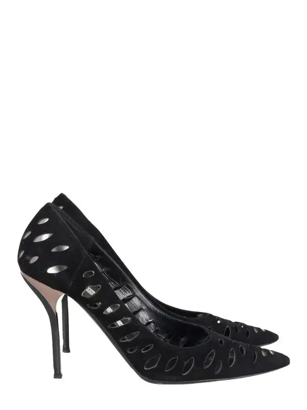 JIMMY CHOO Lasercut Romy Pointed-toe Pumps - Black