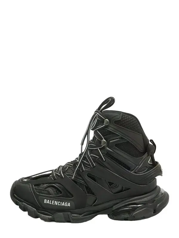 Balenciaga Layered High-top Sneakers - Black