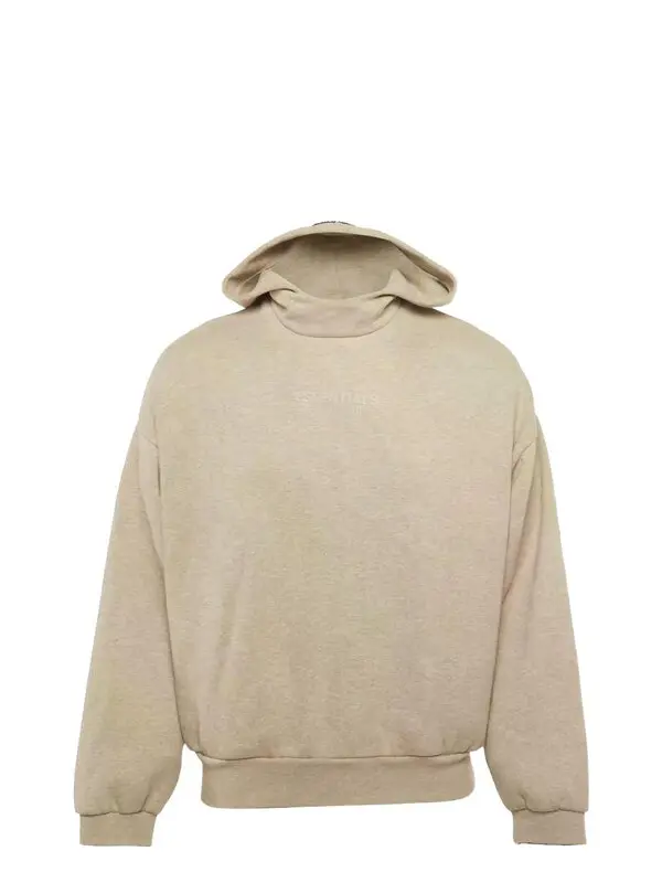 Fear Of God Cotton Logo Hoodie - Neutrals