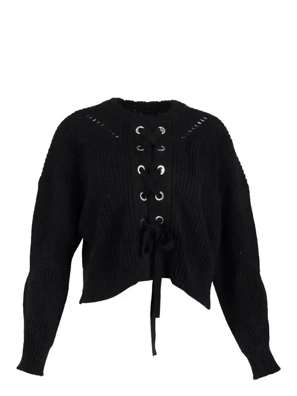 ISABEL MARANT VINTAGE Laley Crew-neck Sweater - Black