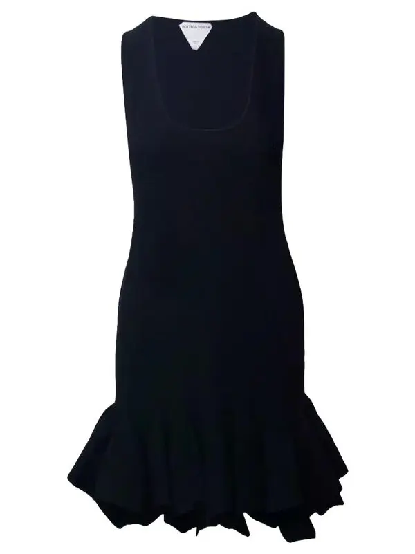 Bottega Veneta Fluted Dress - Black