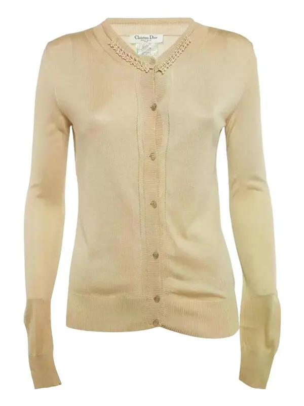 Dior Button Cardigan - Neutrals