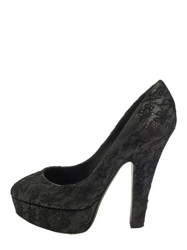 Dolce & Gabbana Platform Mesh Pumps - Black