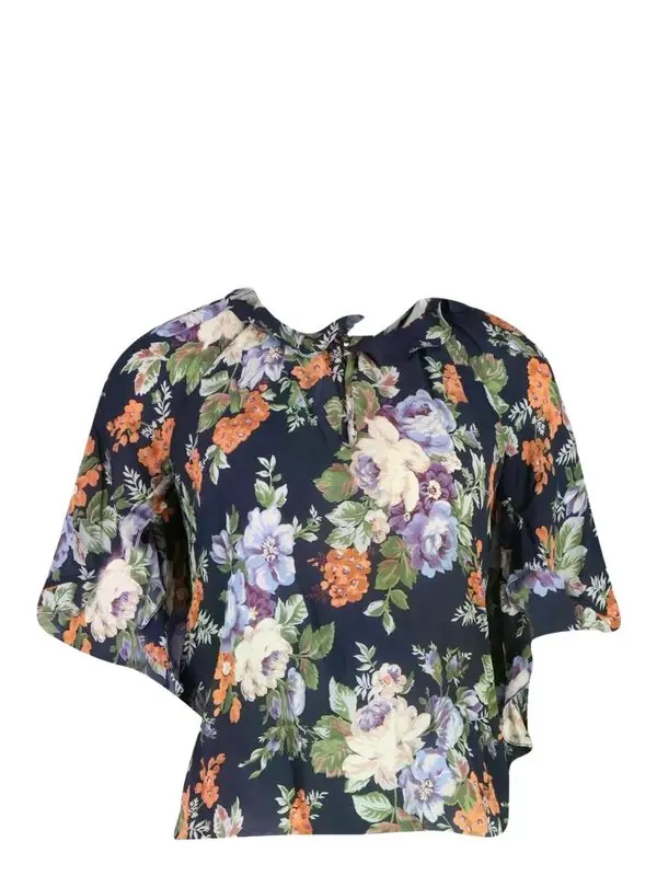 Vilshenko Lena Floral-print Blouse - Blue
