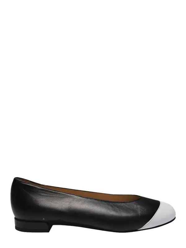 STUART WEITZMAN Leather Ballet Flats - Black