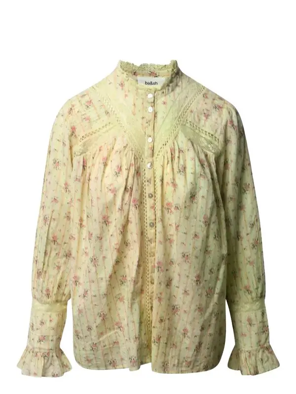 Ba&sh Floral Blouse - Neutrals