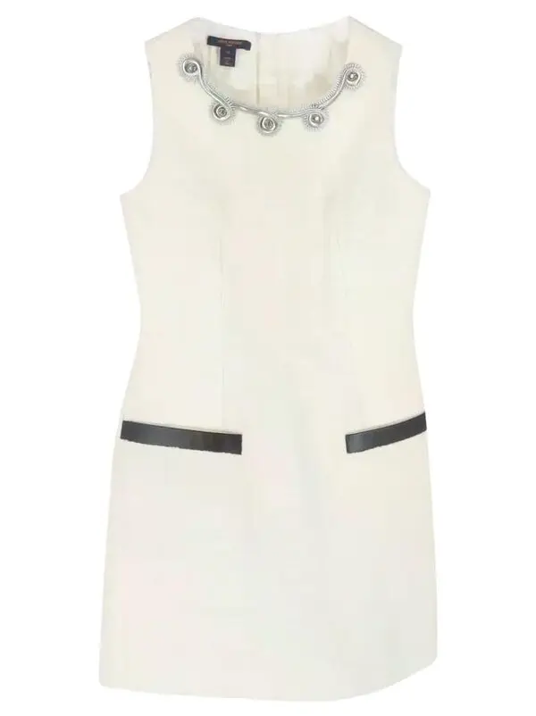 LOUIS VUITTON Chain-embellished Dress - White