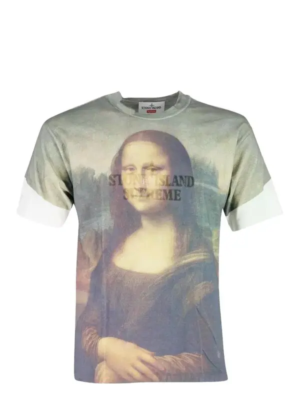 Stone Island X Supreme Mona Lisa T-shirt - Neutrals