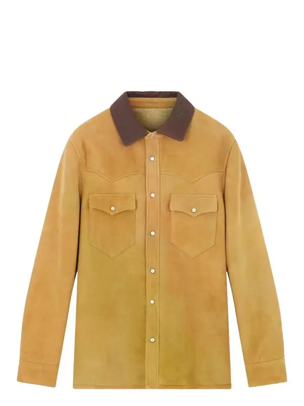FORTELA Shearling Suede Jacket - Neutrals
