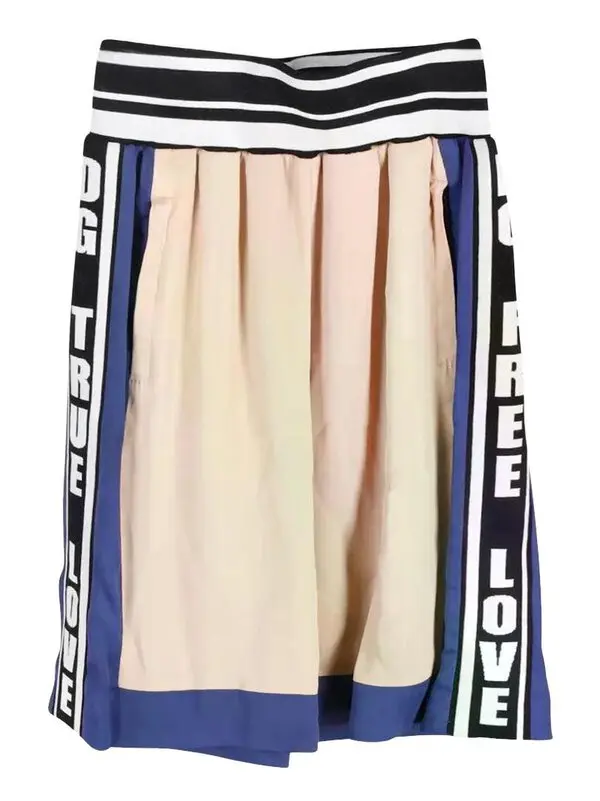 Dolce & Gabbana Cotton Striped Shorts - Neutrals