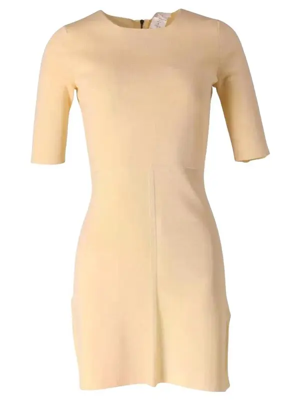 Chloé Crew-neck Mini Dress - Yellow