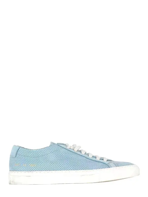 COMMON PROJECTS Perforated Suede Sneakers - Blue