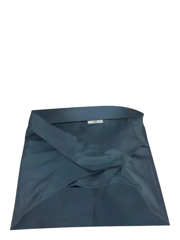 Prada Snap-button Cropped Cape - Blue