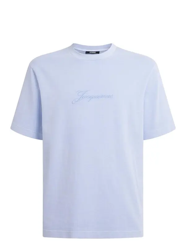 Jacquemus Cotton Pigmento T-shirt - Blue