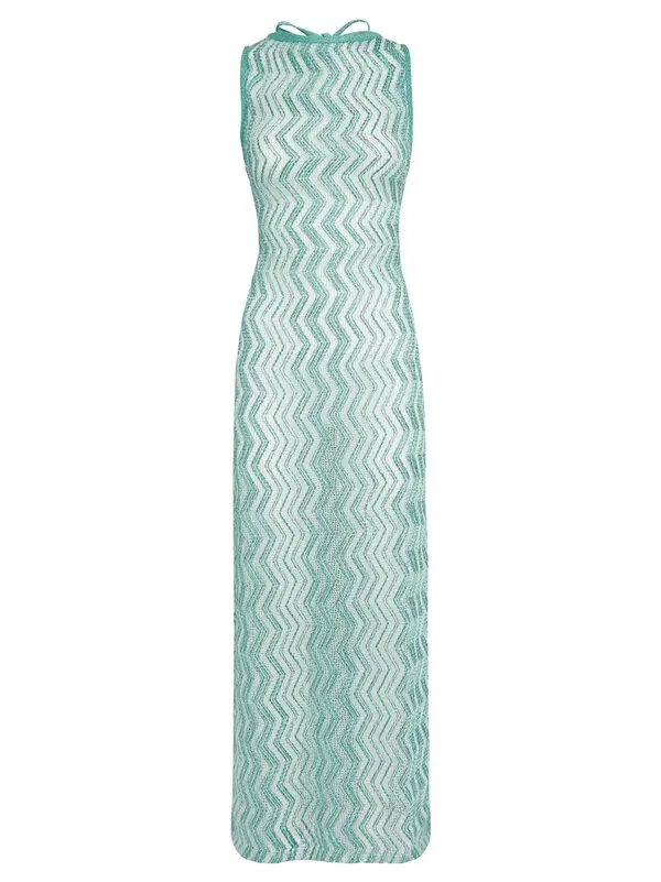 Missoni Zigzag Maxi Dress - Blue