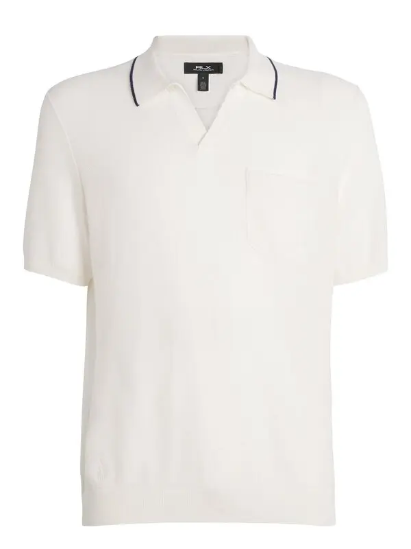 Rlx Ralph Lauren Cotton-blend Coolmax Polo Shirt - White
