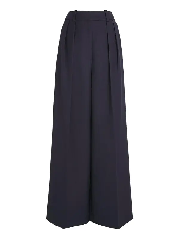 ANINE BING Lou Wide-leg Trousers - Blue