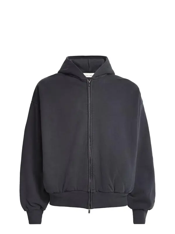 Fear Of God Cotton Script Logo Hoodie - Black