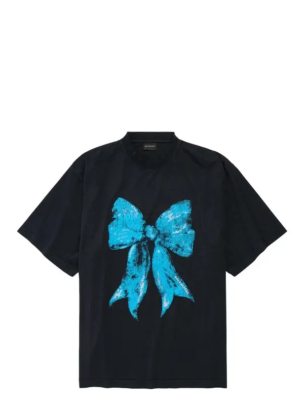 Balenciaga Oversized Bow T-shirt - Black