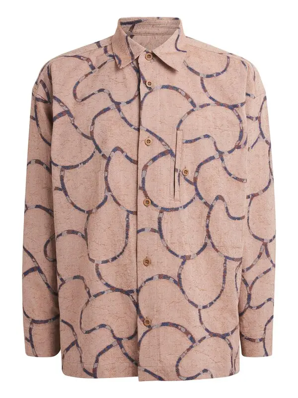 Issey Miyake Vase Jacquard Shirt - Beige