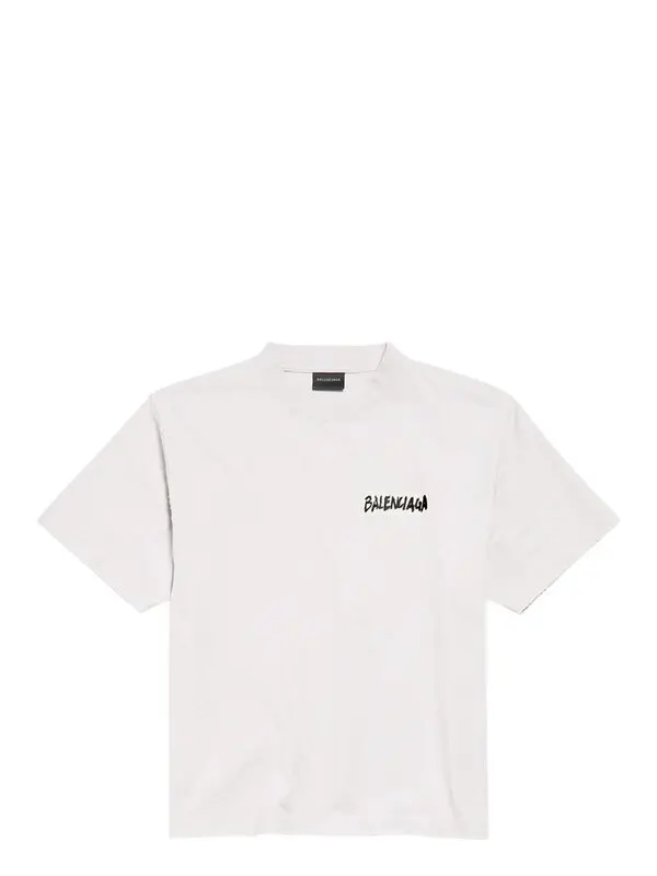 Balenciaga Cotton Masking Tape T-shirt - White