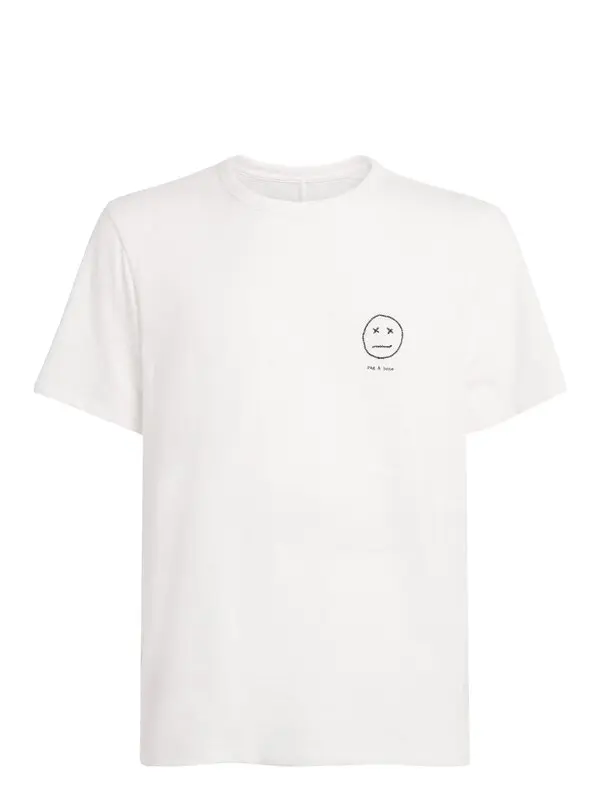 Rag & Bone Cotton Embroidered T-shirt - White
