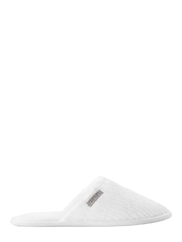 HAMAM Organic Cotton Raya Slippers - White