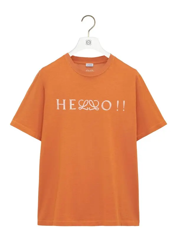 Loewe Cotton Anagram T-shirt - Orange