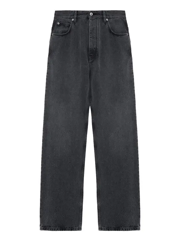 Loewe Buckle-strap Straight Jeans - Black