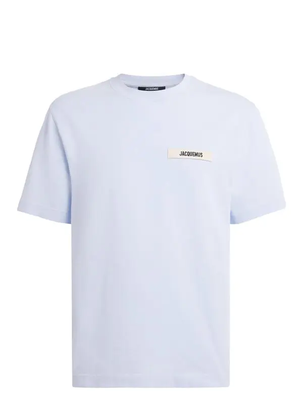 Jacquemus Grosgrain Logo T-shirt - Blue