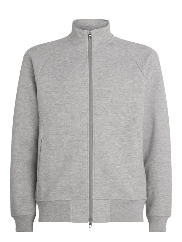 Rlx Ralph Lauren Double-knit Zip-up Jacket - Grey