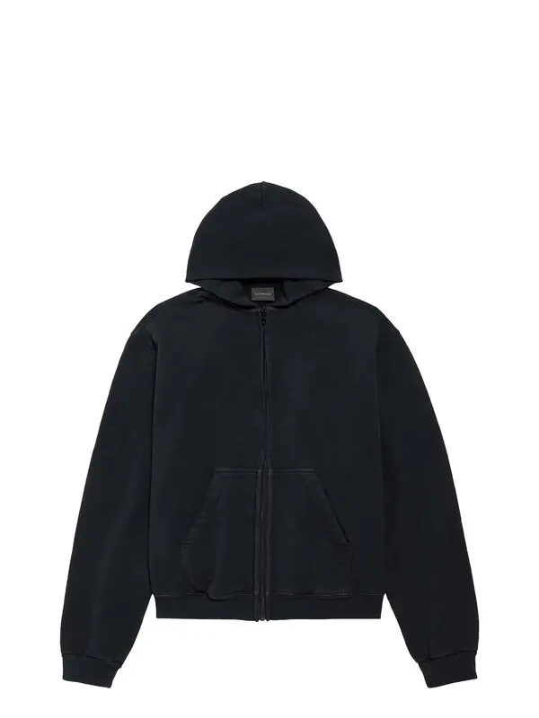Balenciaga Bow Zip-up Hoodie - Black