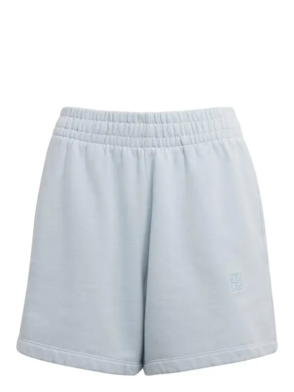 ANINE BING Logo Kam Shorts - Blue