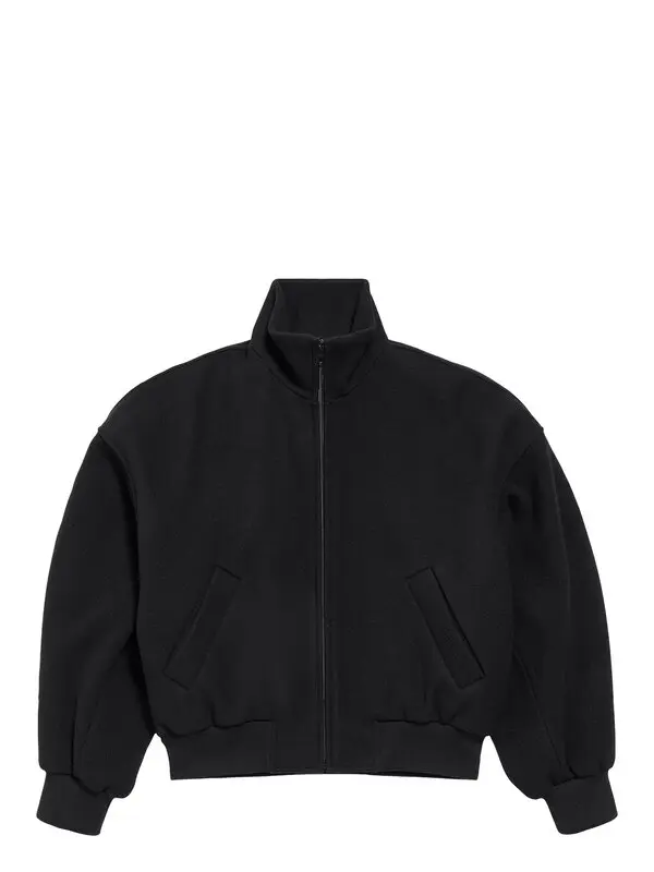 Balenciaga Wool Bomber Jacket - Black
