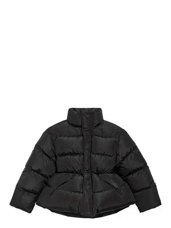 Balenciaga Down Hourglass Puffer Jacket - Black