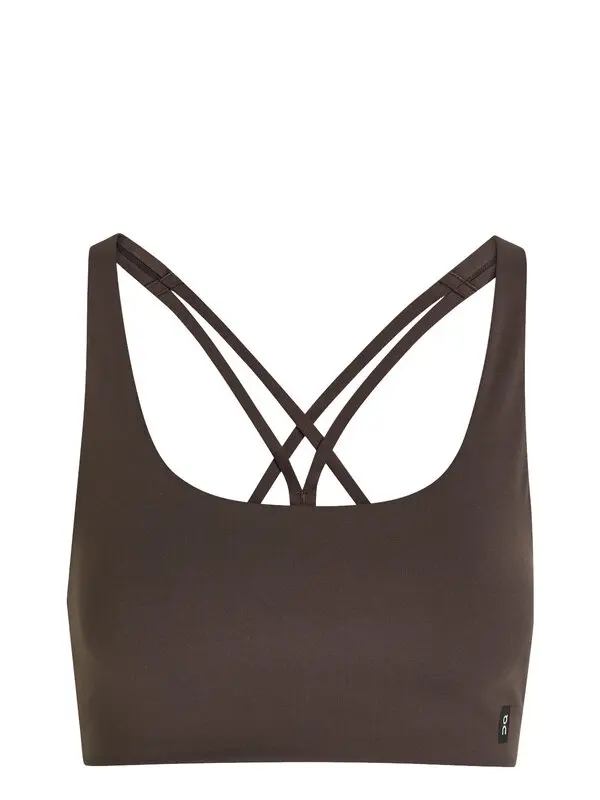 On Studio Stretch-jersey Bra Top - Brown