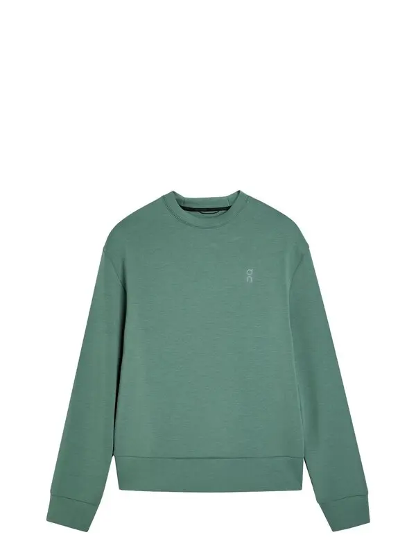 On Cotton-blend Relaxed Fit Sweatshirt - Olive